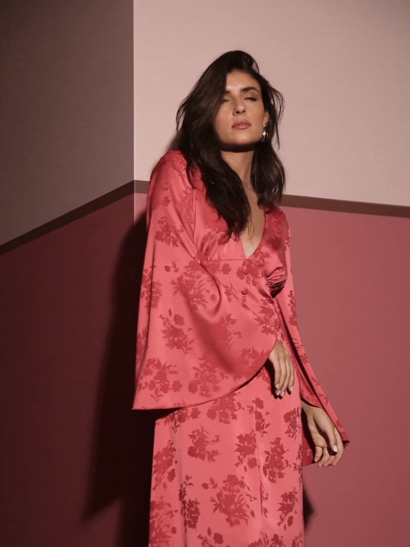 JANE dress - RASPBERRY – SIENNA - Designed in Lisbon